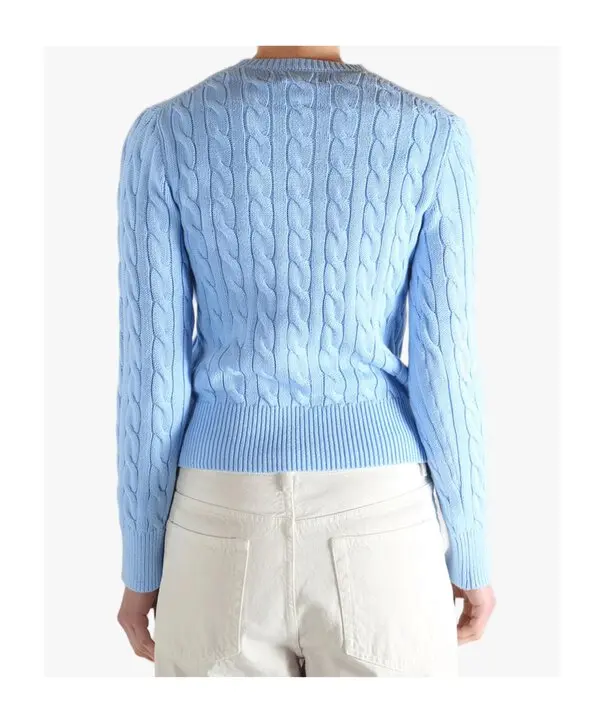 Polo Ralph Lauren Cable Knit Cardigan - Light Blue