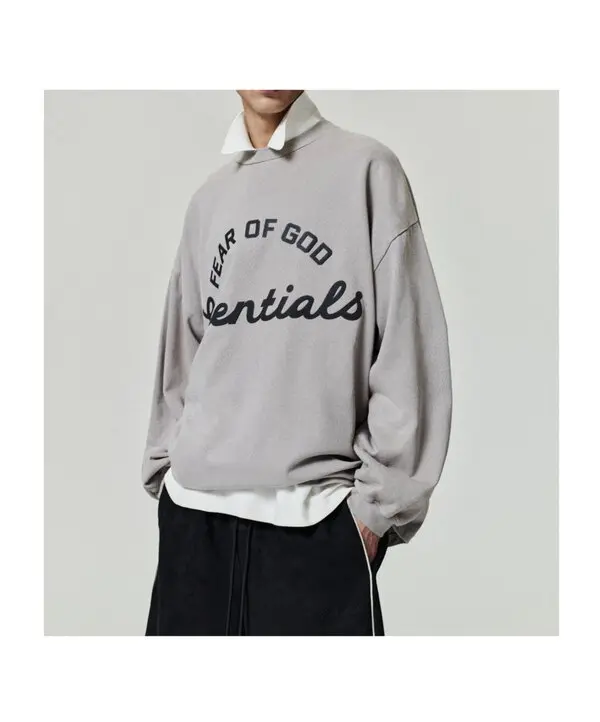 Fear Of God 90s Crewneck Sweatshirt - Gray
