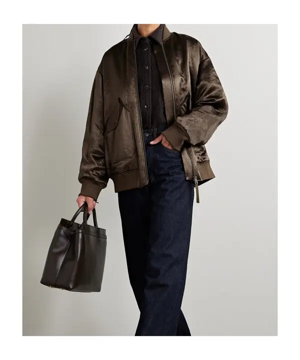 Max Mara Long-sleeved Bomber Jacket