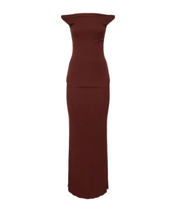 AYA MUSE Silk Viscose Fiber Long Dress