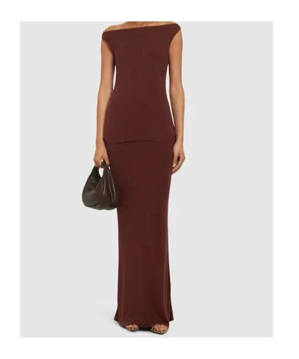 AYA MUSE Silk Viscose Fiber Long Dress