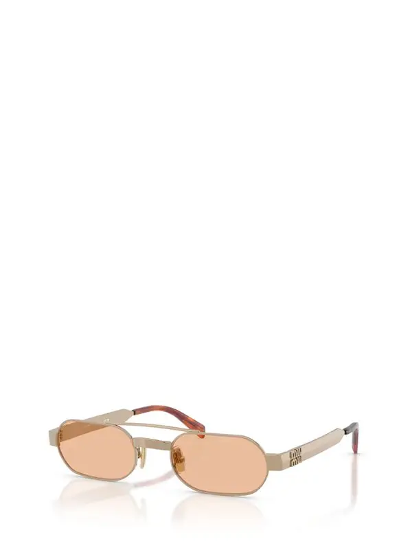 Miu Miu Full Frame Oval Sunglasses - Brown
