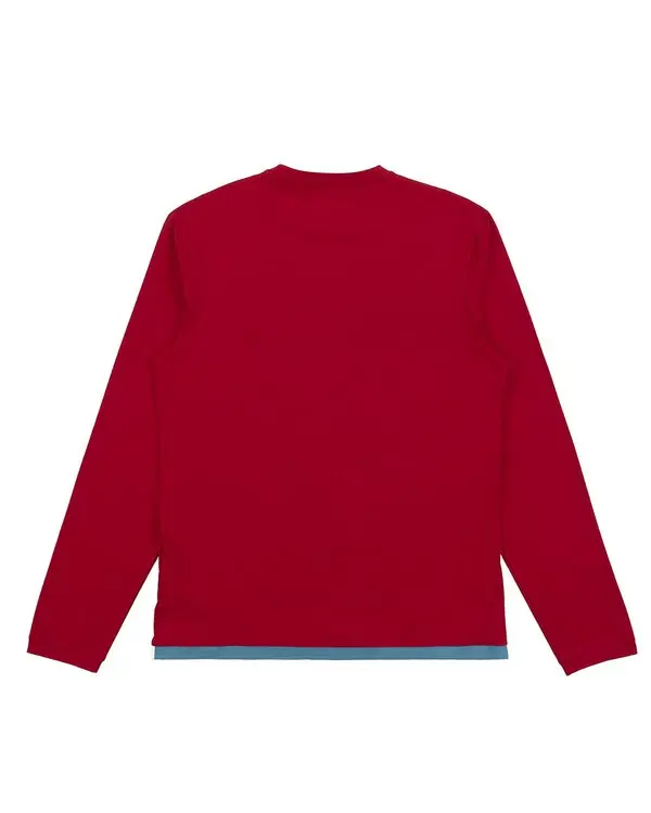 Prada Long-sleeved Detail T-shirt - Red