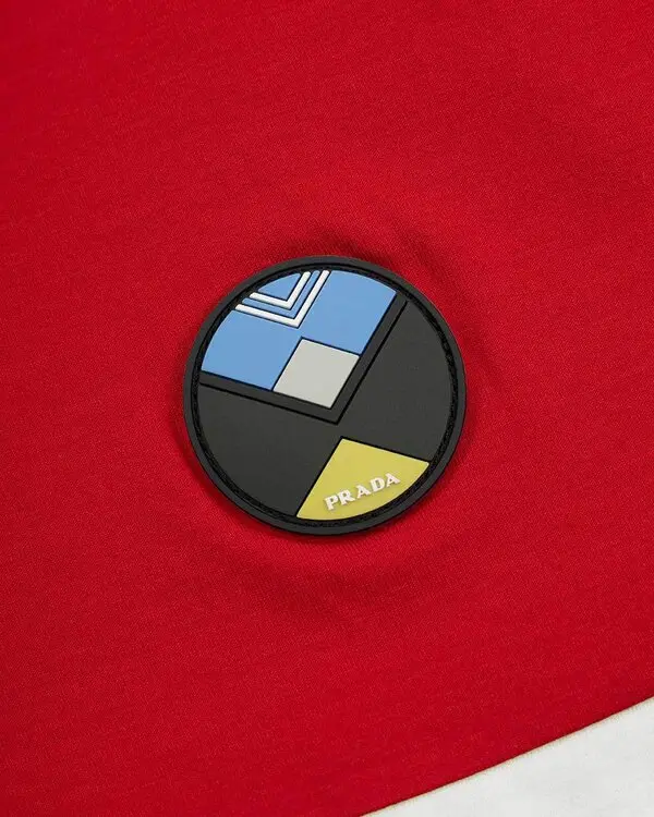 Prada Long-sleeved Detail T-shirt - Red
