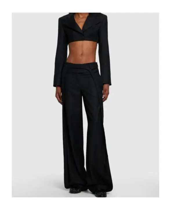 AYA MUSE Cropped Wool Blazer
