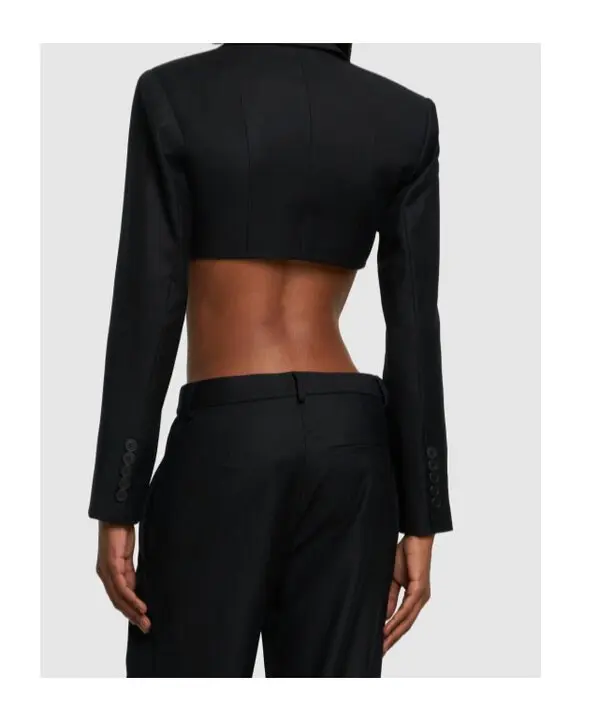 AYA MUSE Cropped Wool Blazer