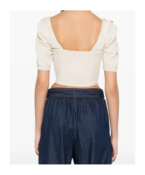 VIVIENNE WESTWOOD Draped Detail Cardigan - White