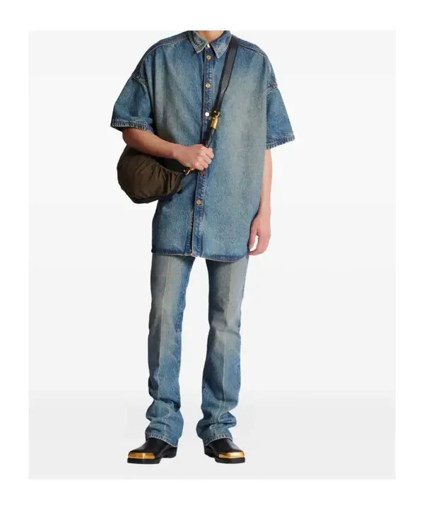 Balmain Buttoned Short-sleeve Shirt