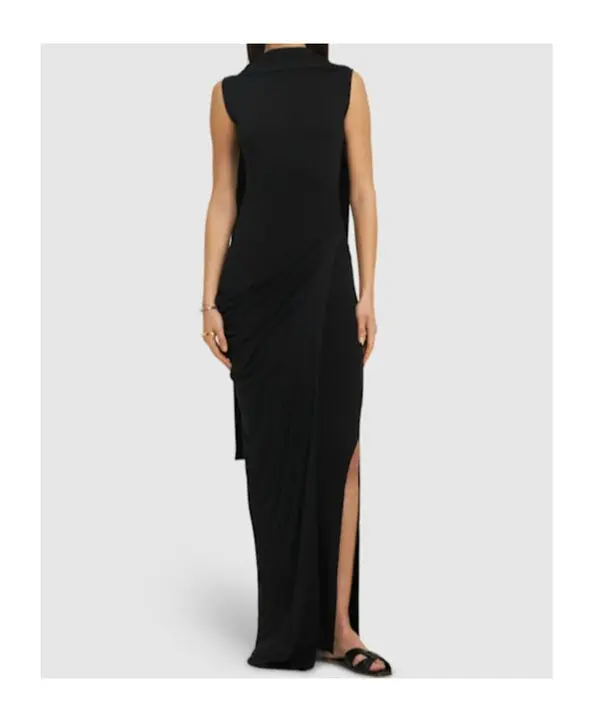 AYA MUSE Sleeveless Silk Viscose Maxi Dress With Side Slits