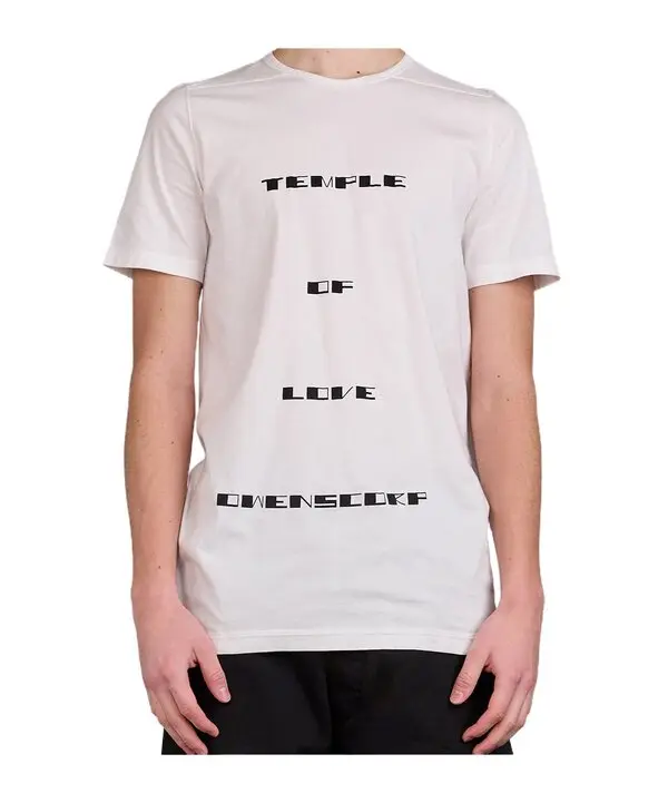 Rick Owens Level T Printed T-shirt - Opal/black