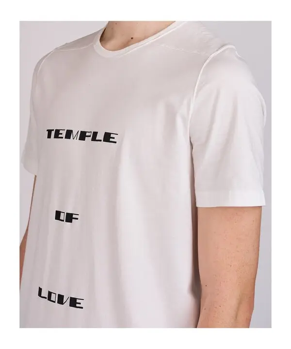 Rick Owens Level T Printed T-shirt - Opal/black