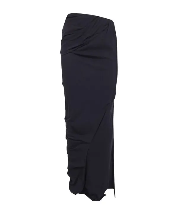 ENTIRE STUDIOS Dia Draped Maxi Skirt - Black