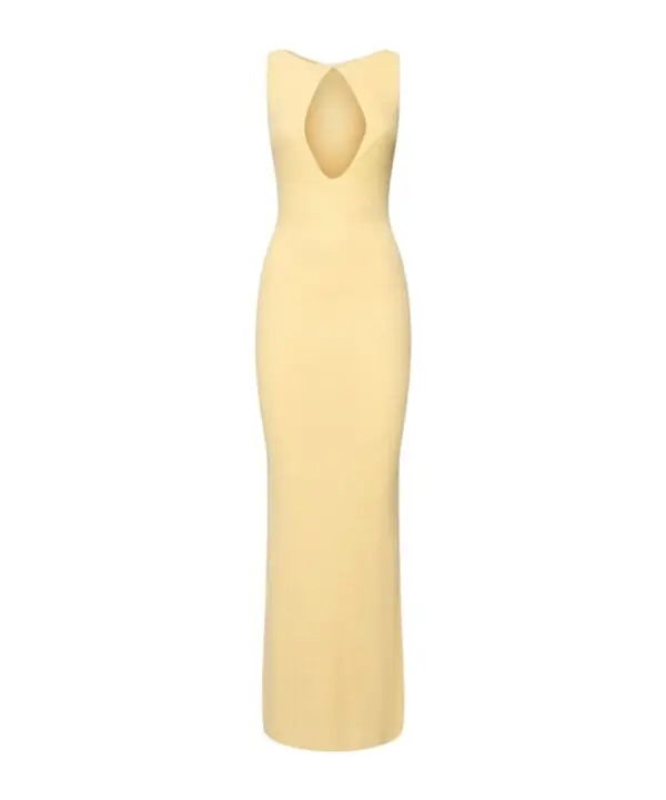 AYA MUSE Sleeveless Cutout Maxi Dress