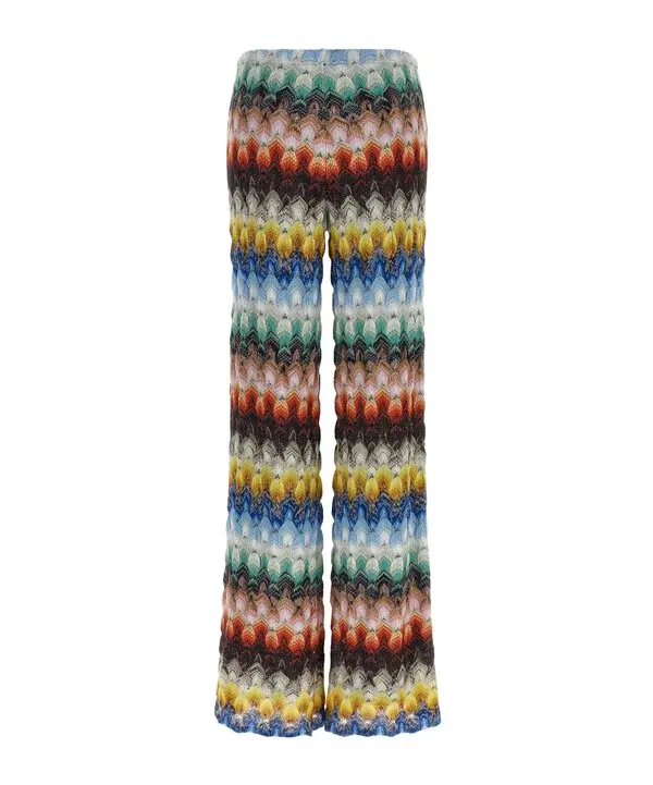Missoni Metallic Patterned Knitted Trousers