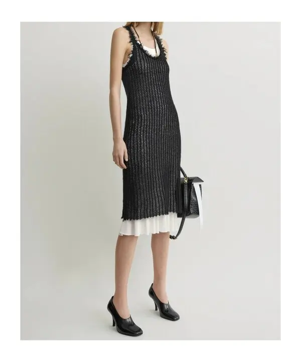 TOTEME Sleeveless Round Neck Midi Dress