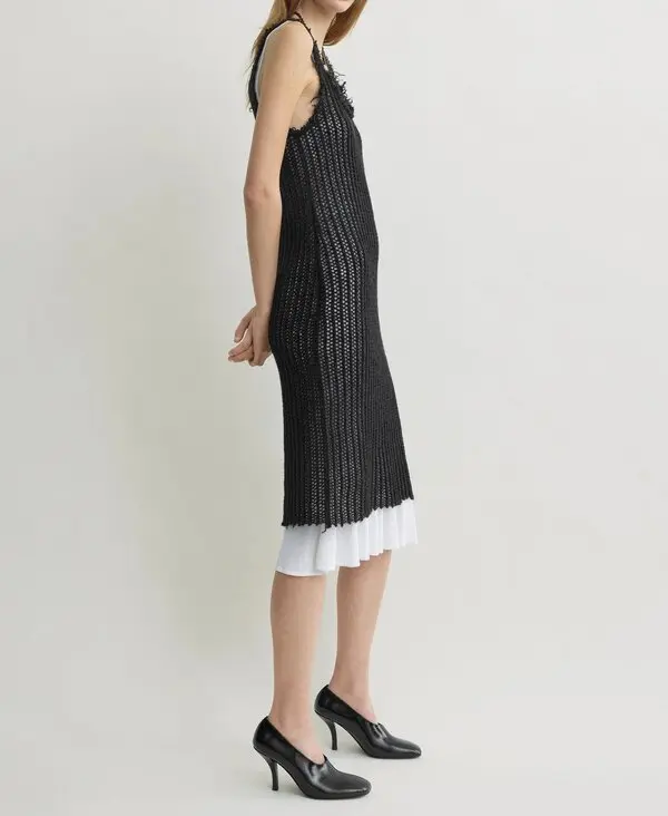 TOTEME Sleeveless Round Neck Midi Dress