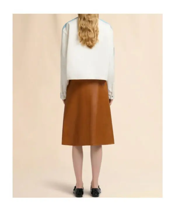 Marni Cotton Gabardine Zip Overshirt With Striped Detail