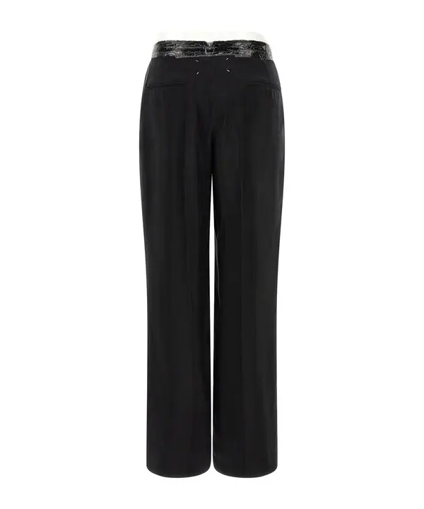 MAISON MARGIELA Pleated Straight-leg Trousers