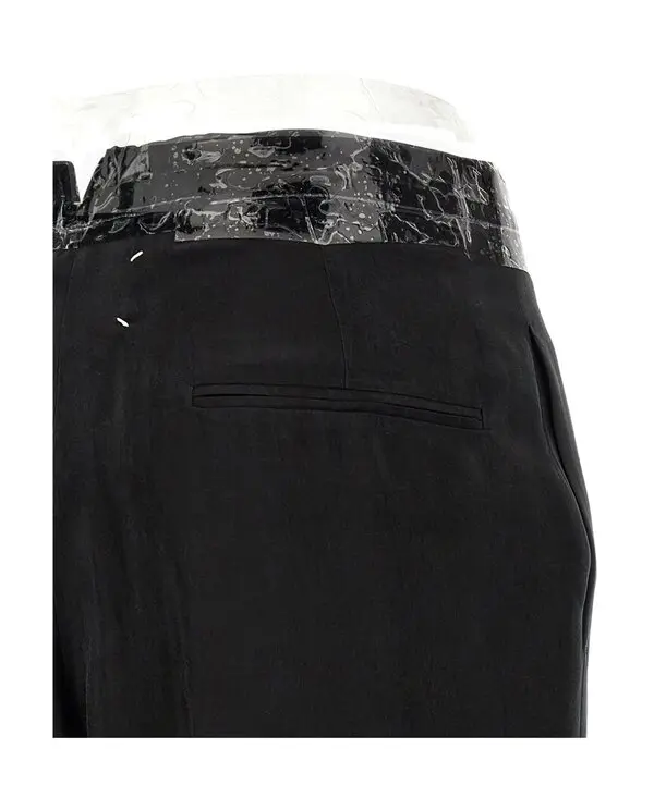 MAISON MARGIELA Pleated Straight-leg Trousers