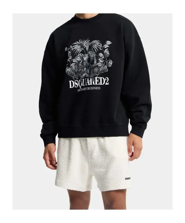 Dsquared2 Monkey Business Relaxed Fit Crewneck