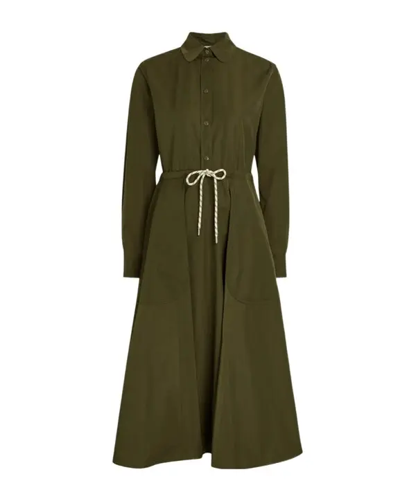 Moncler Long Sleeve Dress - Green