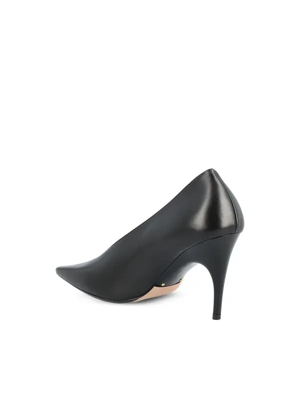 Balenciaga Asymmetric Heeled Pumps - Black