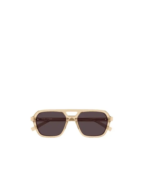 Saint Laurent Rectangular Sunglasses - Brown