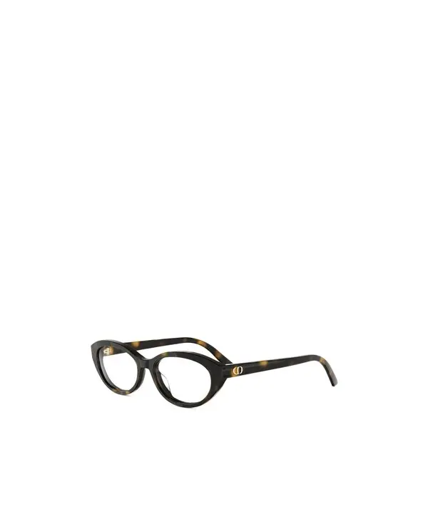Dior Oval Frame Eyeglasses - Black