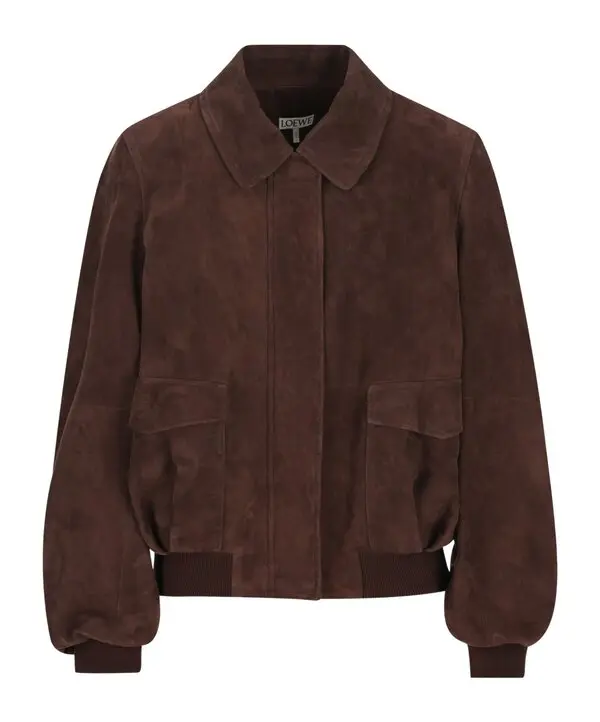 Loewe Flap-pocket Bomber Jacket - Brown