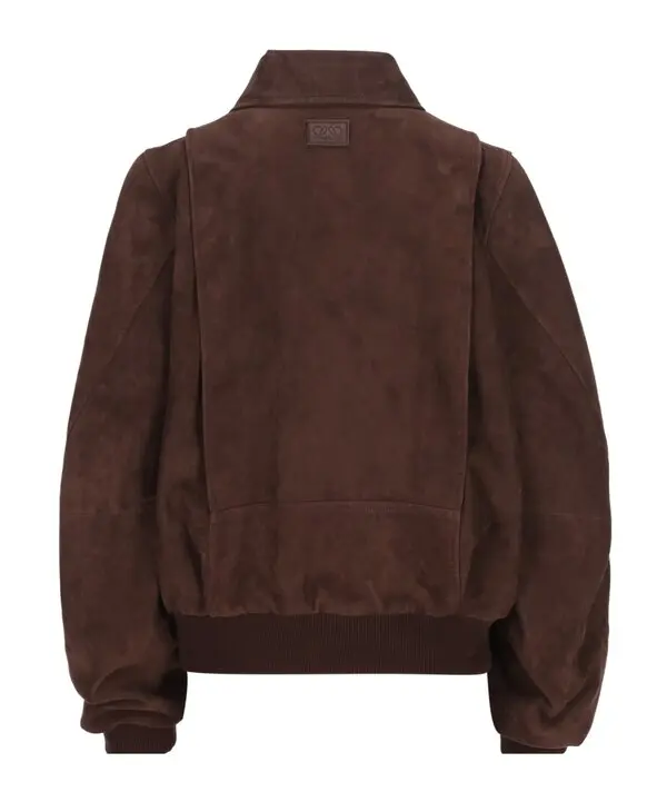 Loewe Flap-pocket Suede Bomber Jacket