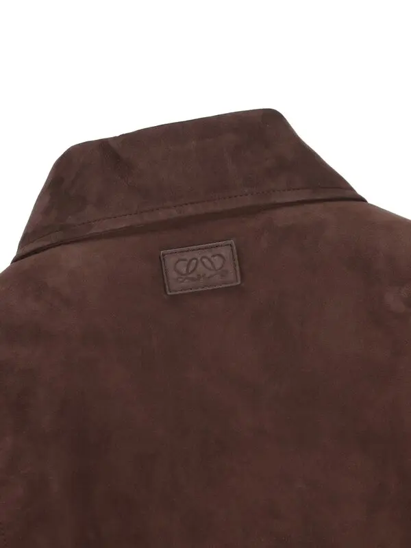 Loewe Flap-pocket Suede Bomber Jacket