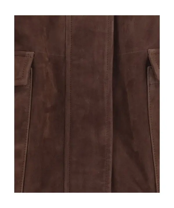 Loewe Flap-pocket Suede Bomber Jacket