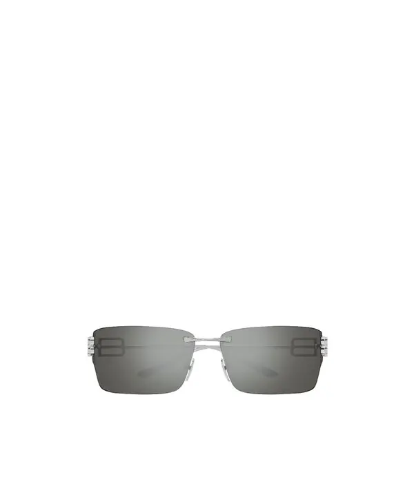 Balenciaga Rectangle Frame Sunglasses - Gray