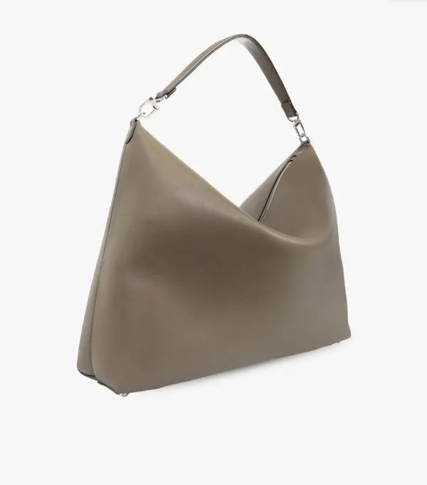 TOTEME Zippered Shoulder Bag - Brown