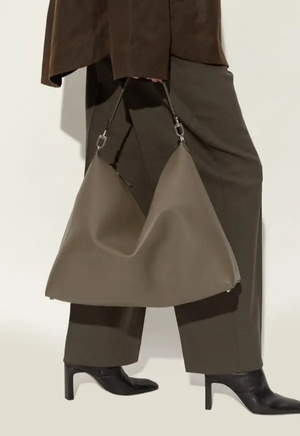 TOTEME Zippered Shoulder Bag - Brown