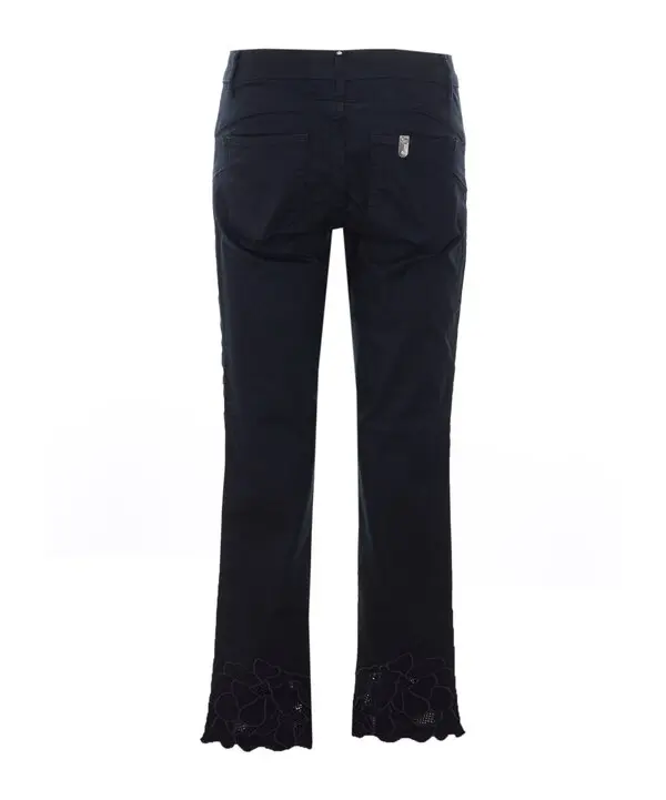 Liu Jo Floral Embroidered Hem Jeans