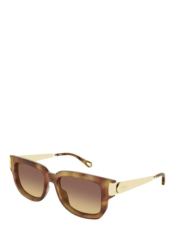 Chloé Eyewear Square Frame Sunglasses - Brown