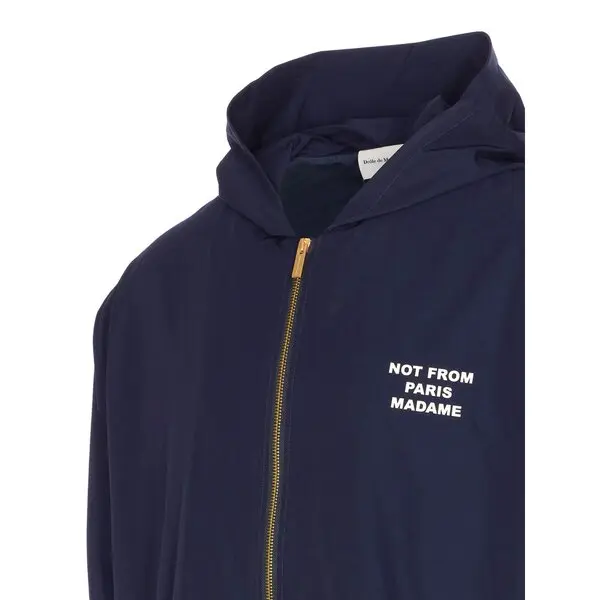 Drole De Monsieur Long-sleeved Zip-up Sweatshirt