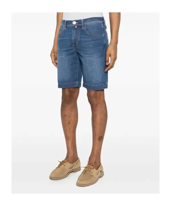 Jacob Cohen Denim Shorts With Belt Loops