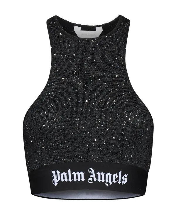 Palm Angels Embellished Cropped Top