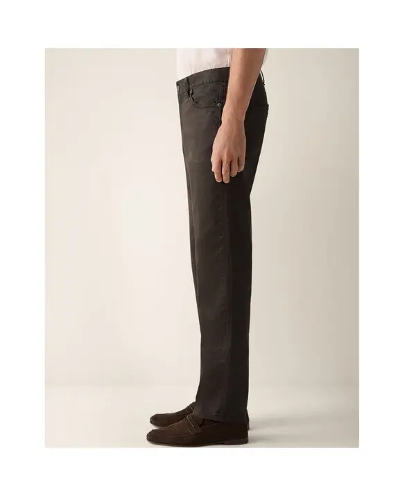 Zegna Roccia Slim Straight Jeans - Brown