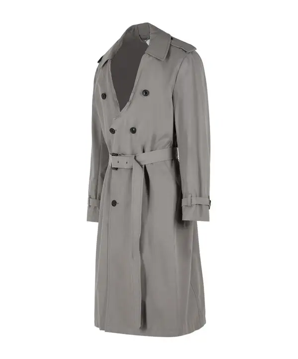 MAISON MARGIELA Folded Collar Trench Coat - Gray
