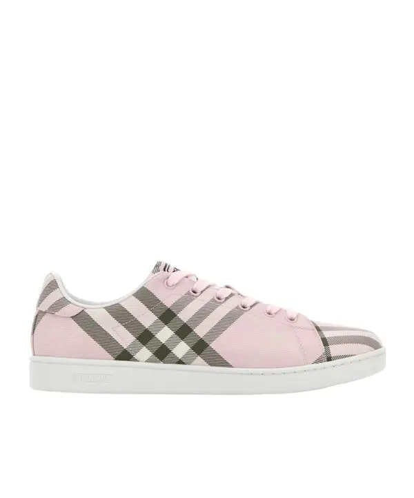 Burberry Checked Low-top Sneakers - Multicolor