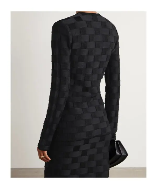 Tove Uma Jacquard-knit Cardigan