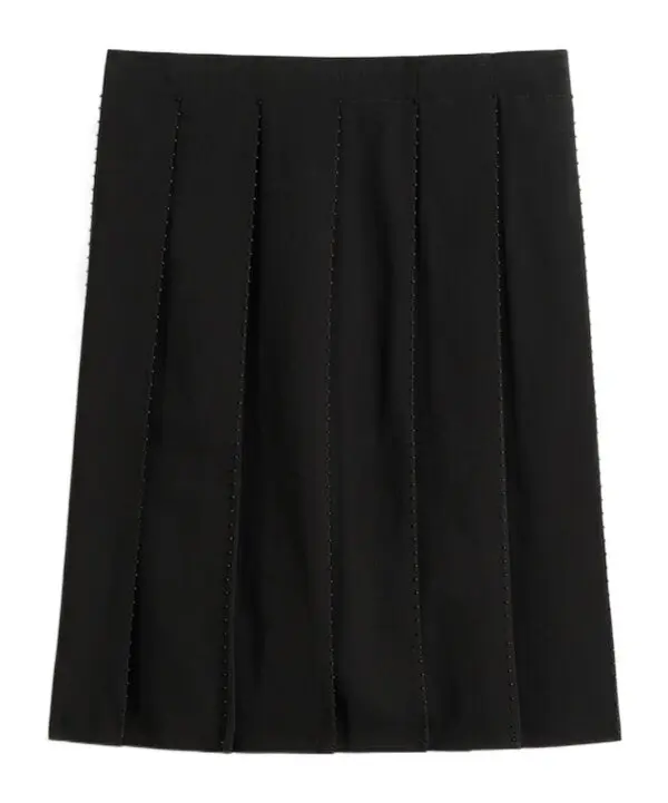 TOTEME Beaded Pleat Skirt - Black