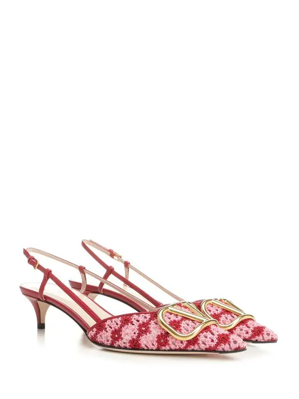 Valentino Garavani Vlogo Signature Slingback Pumps