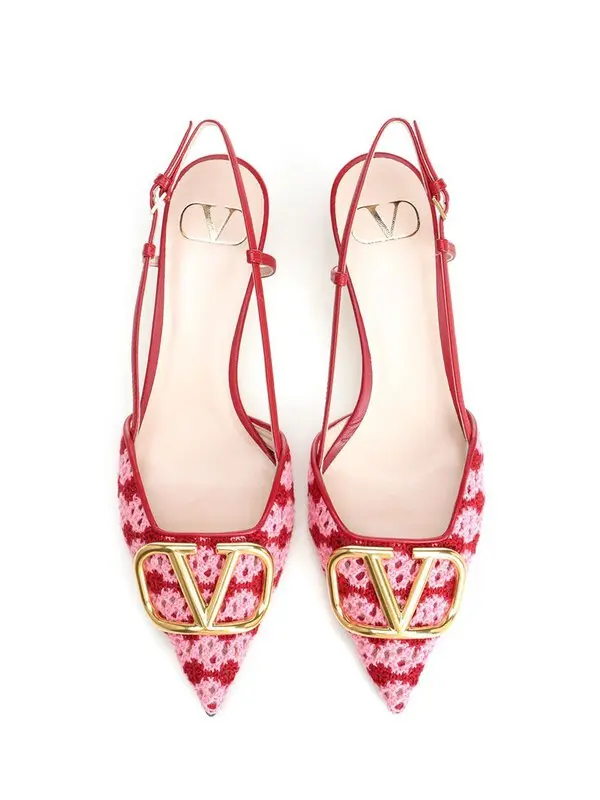 Valentino Garavani Vlogo Signature Slingback Pumps