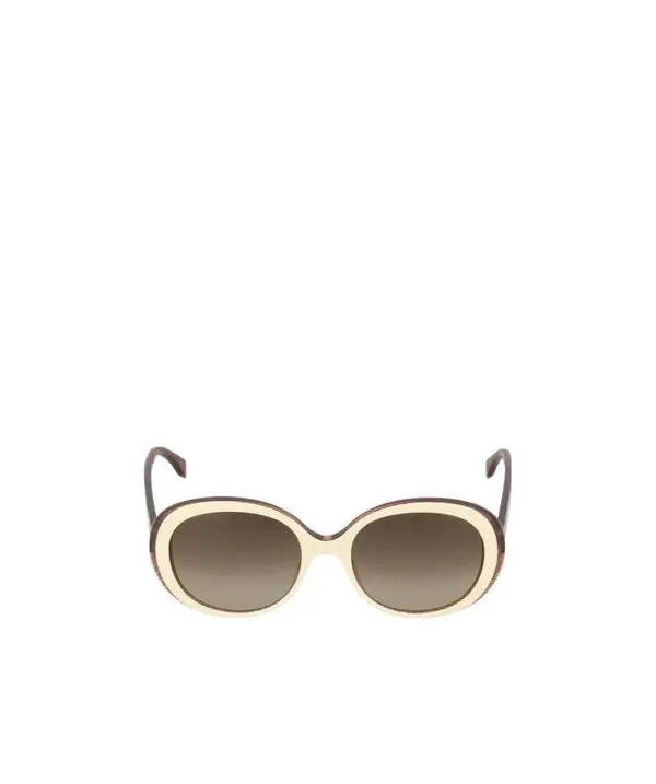 Fendi Oval Logo Detail Sunglasses