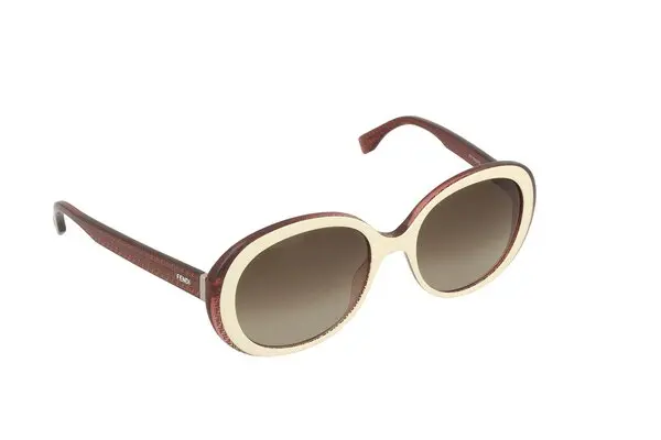 Fendi Oval Logo Detail Sunglasses