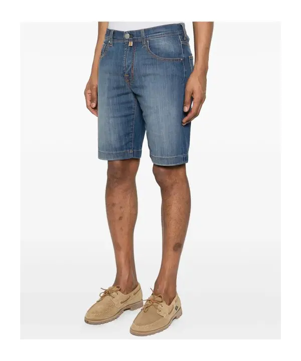 Jacob Cohen Denim Shorts With Belt Loops